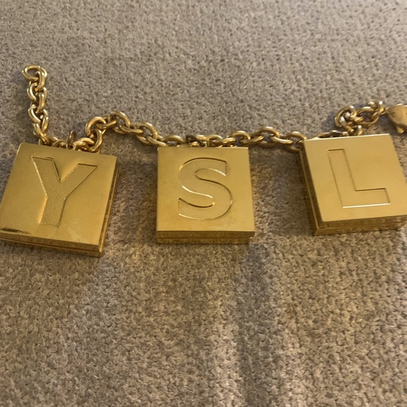 Yves Saint Laurent | Jewelry | Rare Vintage Limited Edition Gold Ysl ...
